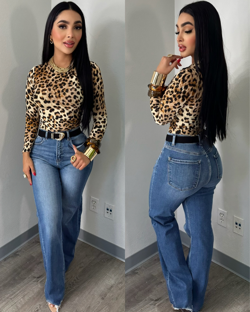Jazel Leopard Top – Tinas Fashion